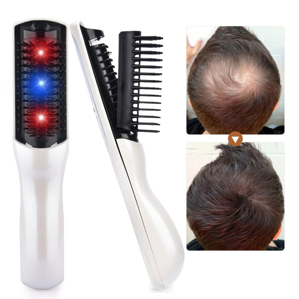 Hair Growth Care Electric Wireless Infrared Ray Massage Comb, Anti Hai ...